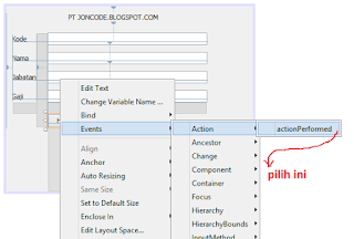 JAVA NETBEANS – CARA MEMBUAT FORM DENGAN TOMBOL HAPUS DAN TOMBOL KELUAR ~ JONCODE