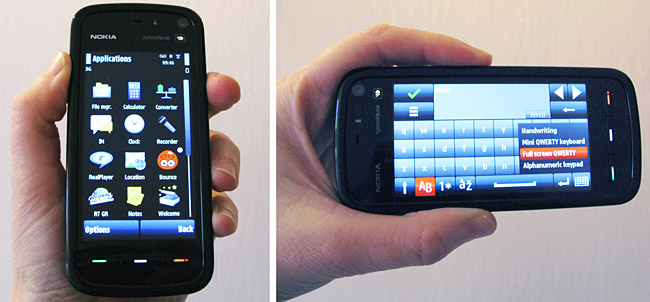 mobile phones: nokia 5800