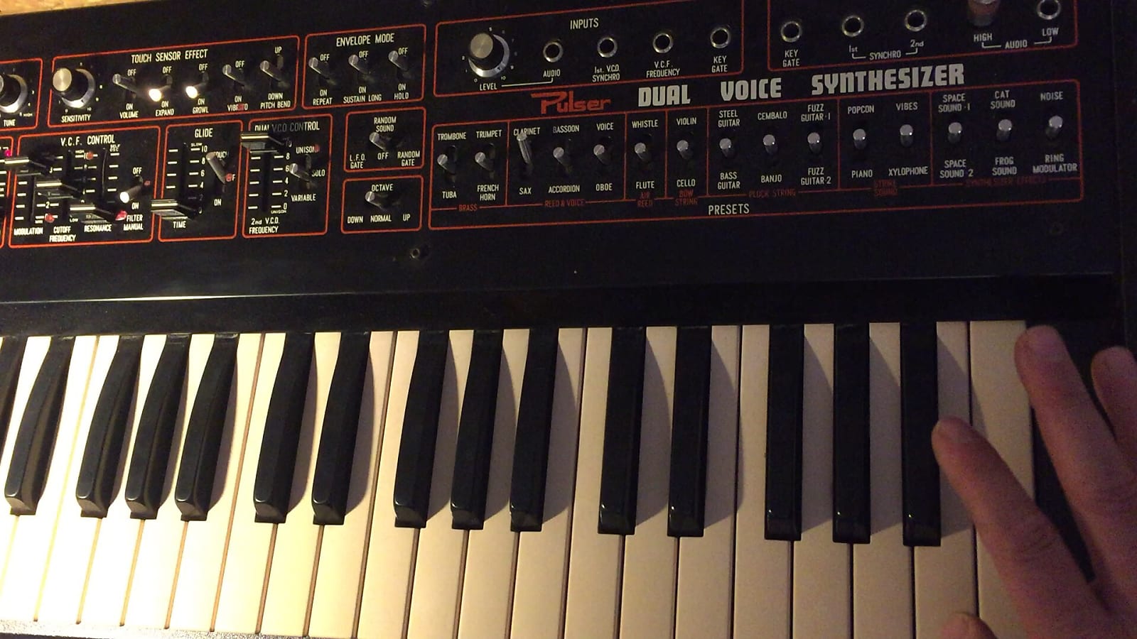 MATRIXSYNTH: Pulser Multivox M75 Mx-75 Dual Voice Synthesizer SN 466067