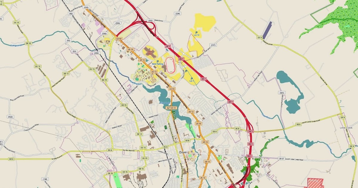 Dover, Delaware Map