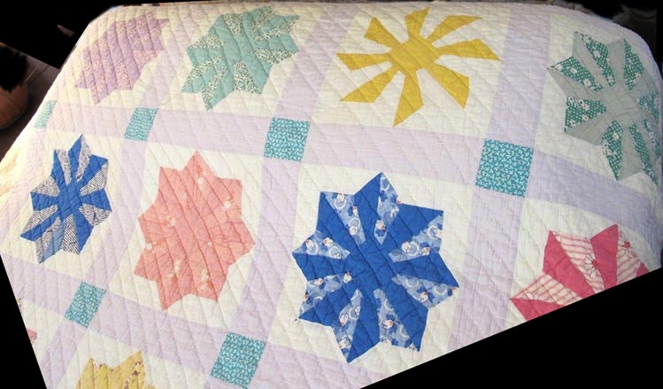 Cloud of Quilt Patterns: Sunbeam