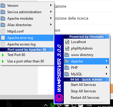Come trovare il file di log degli errori di apache su Wamp | Oggi è un ...