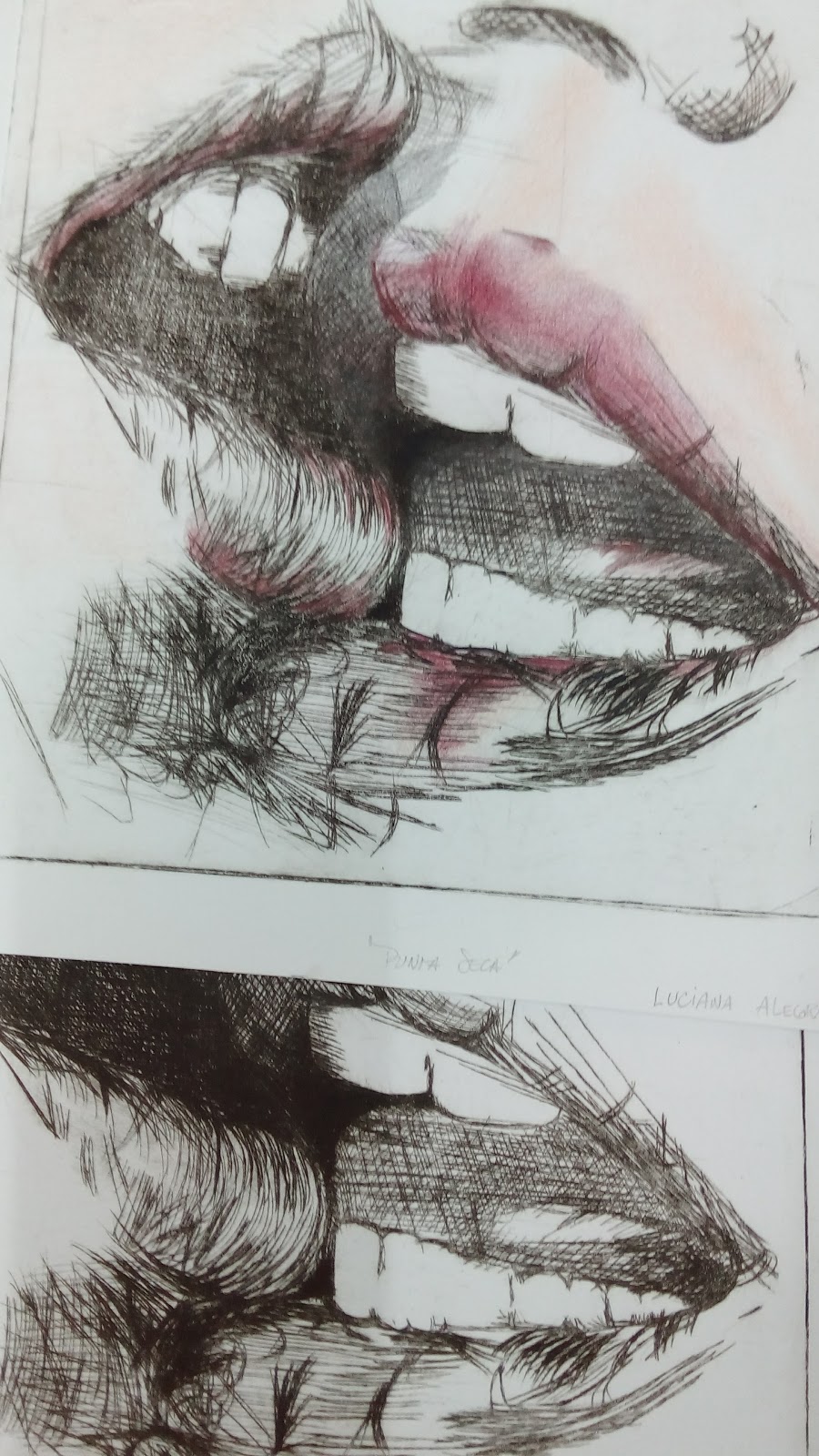 1, 2, 3 ... GRABANDO: Punta seca, una técnica directa de incisión.