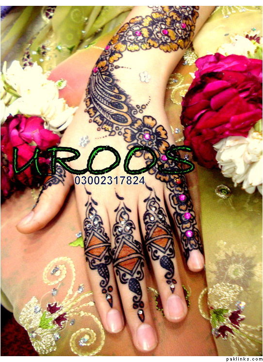 Stones Mehndi Designs,