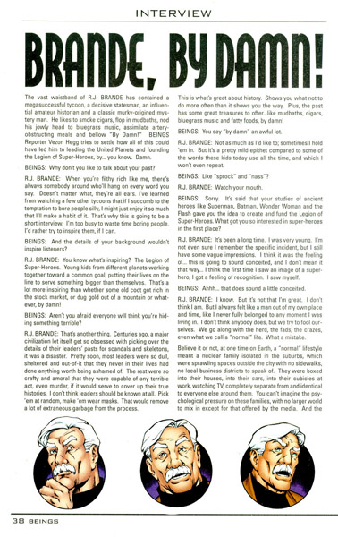 The Legion of Super Bloggers! : Who's Who: R.J. Brande