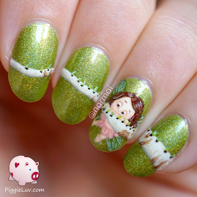PiggieLuv: March of the ants nail art