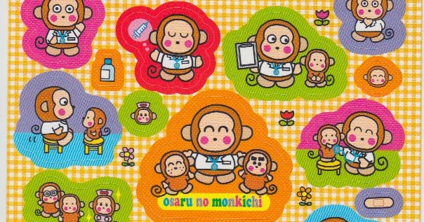 My Monkichi Life: Monkichi Stickers Doctor Medical Sticker Sheet
