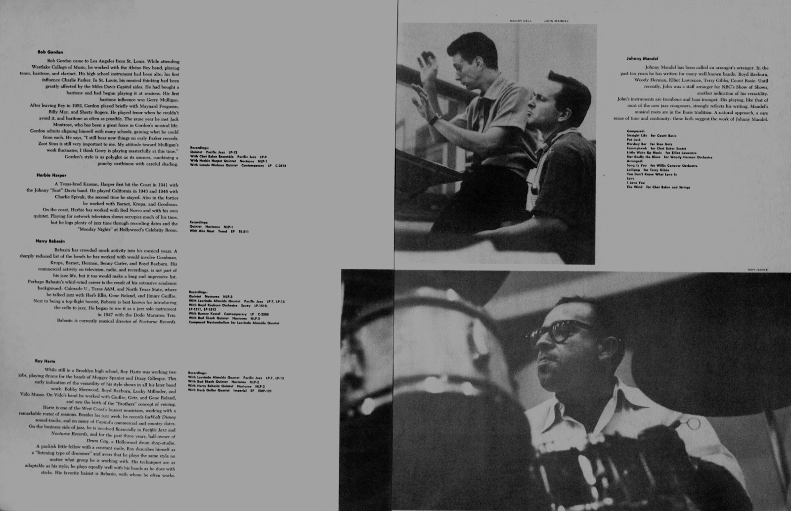 PACIFIC JAZZ / WORLD PACIFIC LABELOGRAPHY: JAZZ WEST COAST