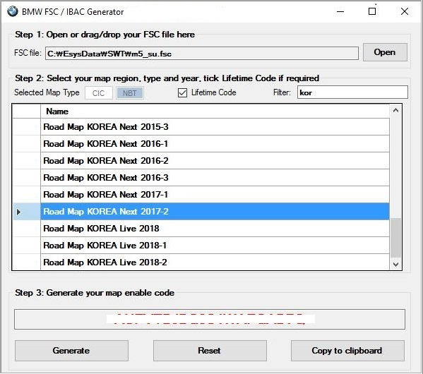 Bimmer Crew: [Coding] FSC Code 추출&생성 for BMW Navigation Updata
