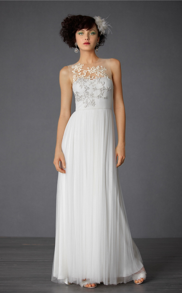 Unique Wedding Ideas & Tips: ILLUSION NECKLINE-Bridal Fashion Trends