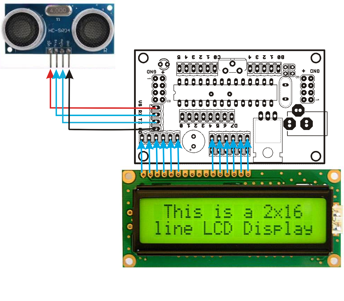 Схема подключения hc sr04 - 86 фото