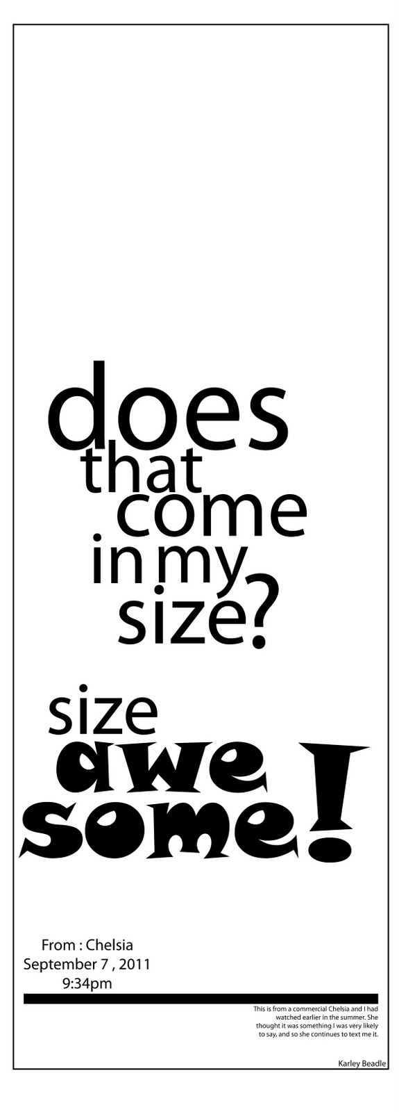 Karley's Type Design: Text Messages