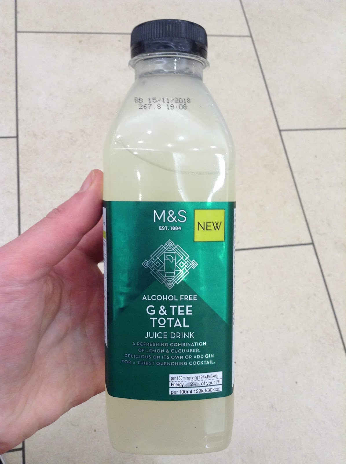 M&S Alcohol Free G & Tee Total Juice Drink