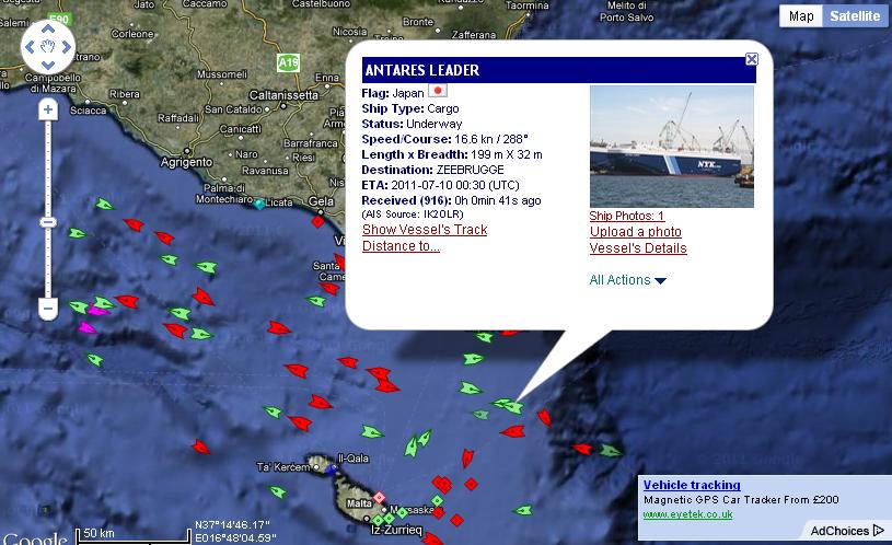 Marinetraffic Tracking