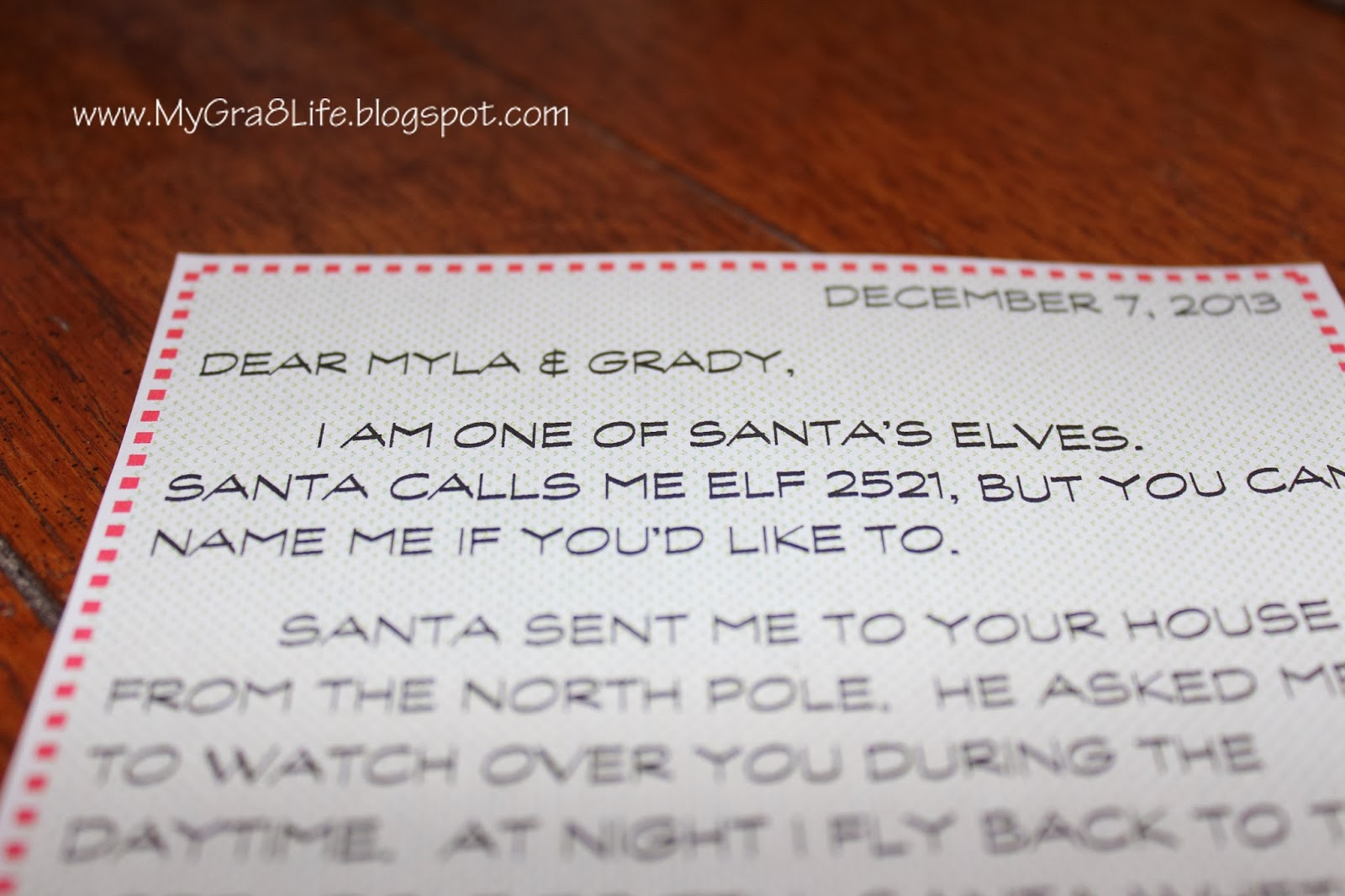 My Gra 8 Life: How to Create a Mailbox and Letter for Your Elf on the Shelf