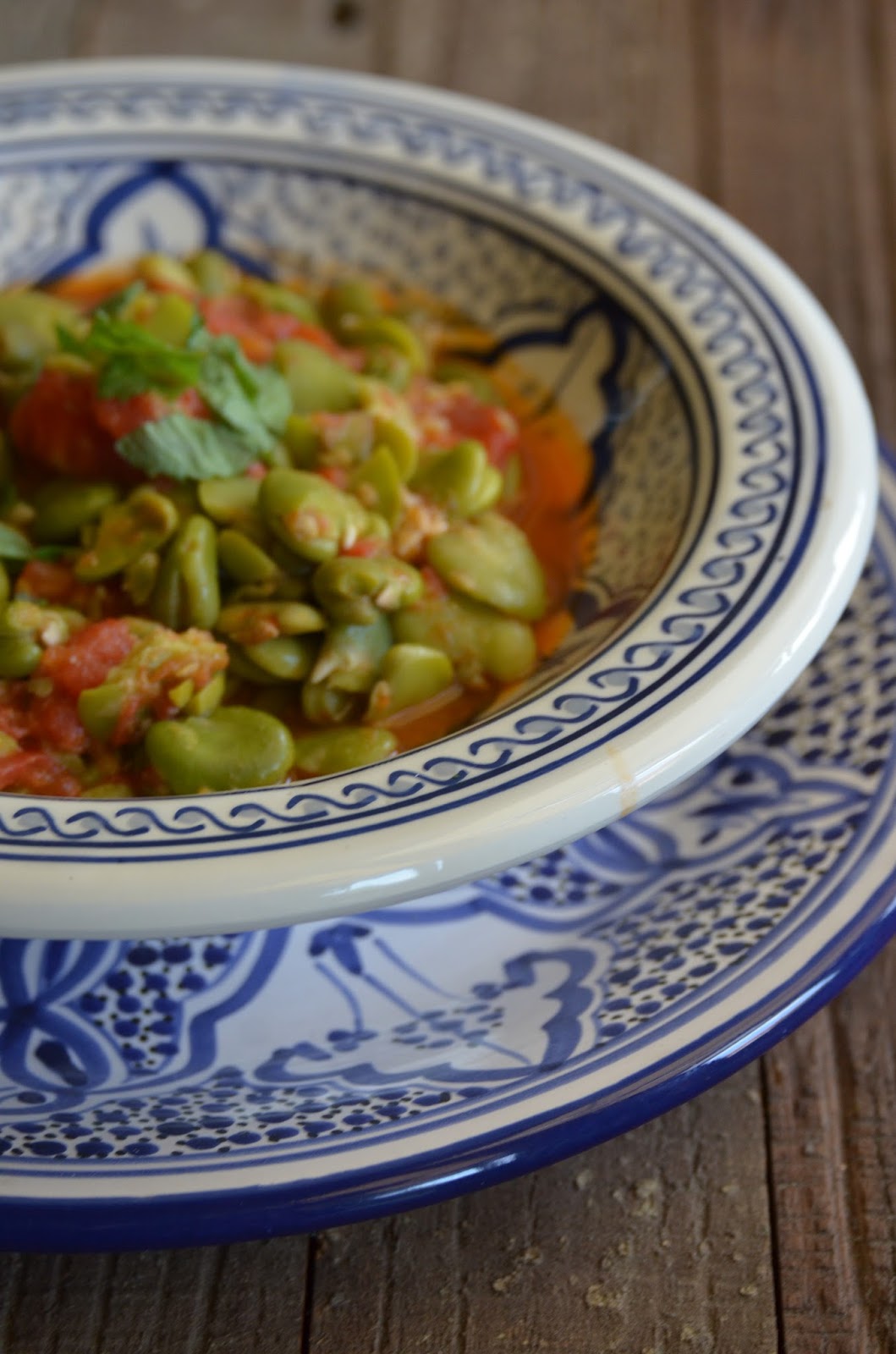 Zachwycenia: Ful bi zajt wa tamatim, czyli bób z pomidorami po syryjsku