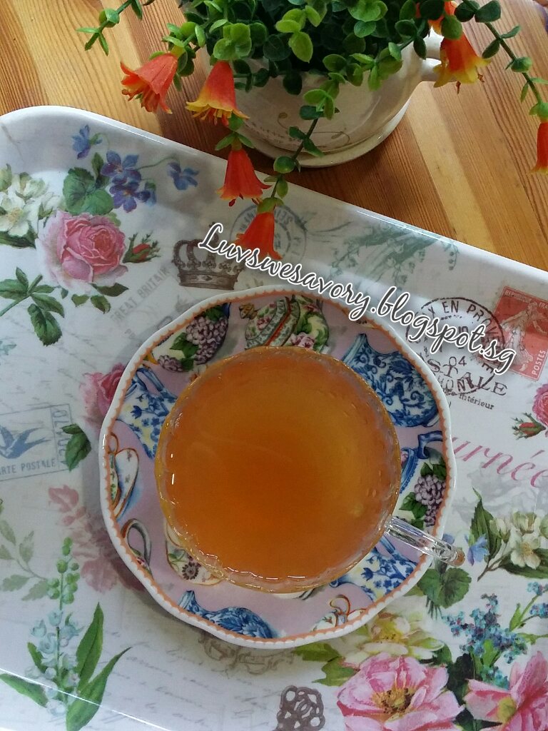 Luvswesavory: Dried Haw Slices with Apple Honey Tea