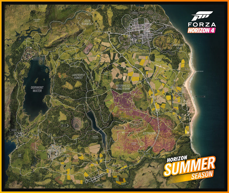 Forza Horizon 4 Map