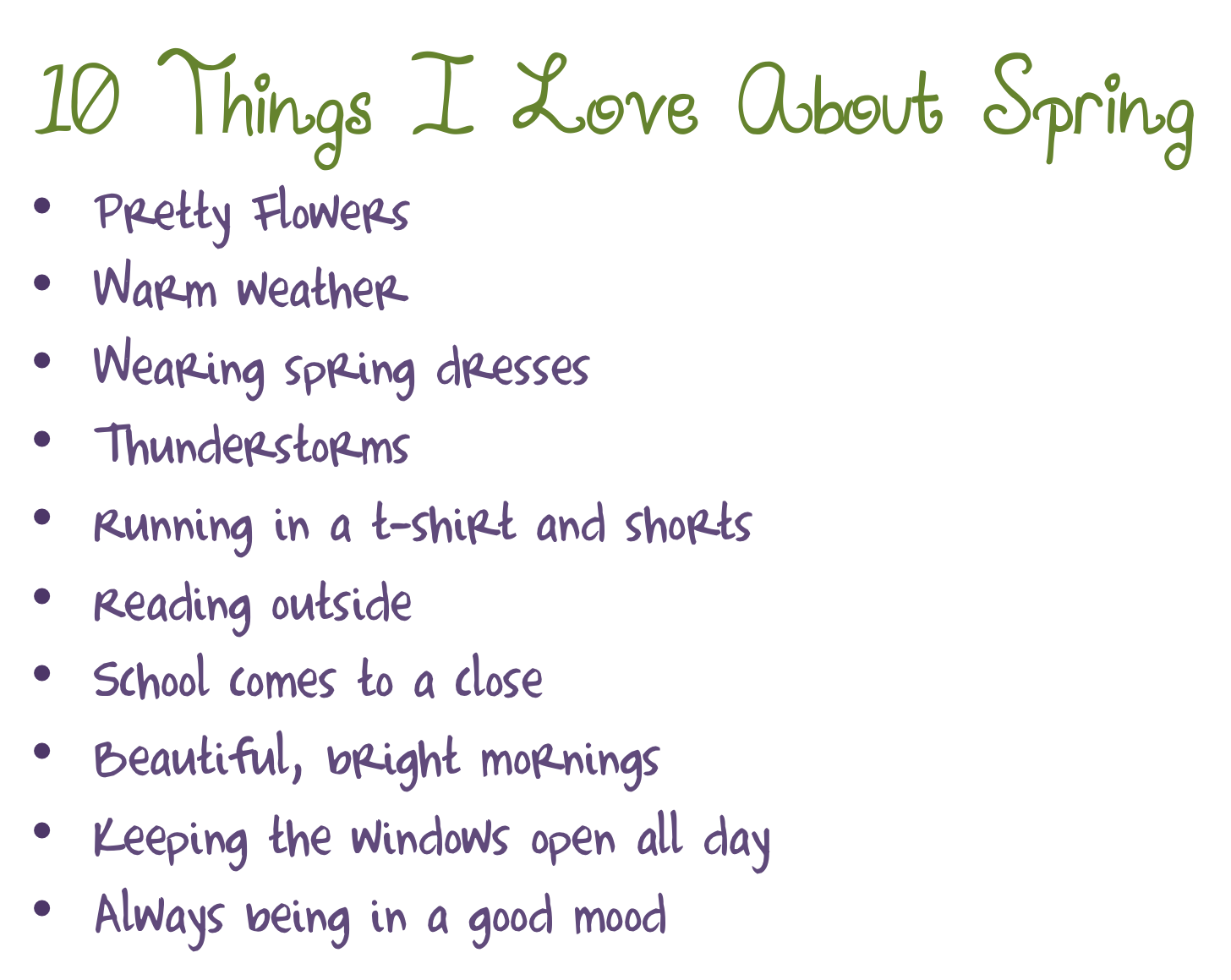 Sew In Love: 10 Things I Love About Spring