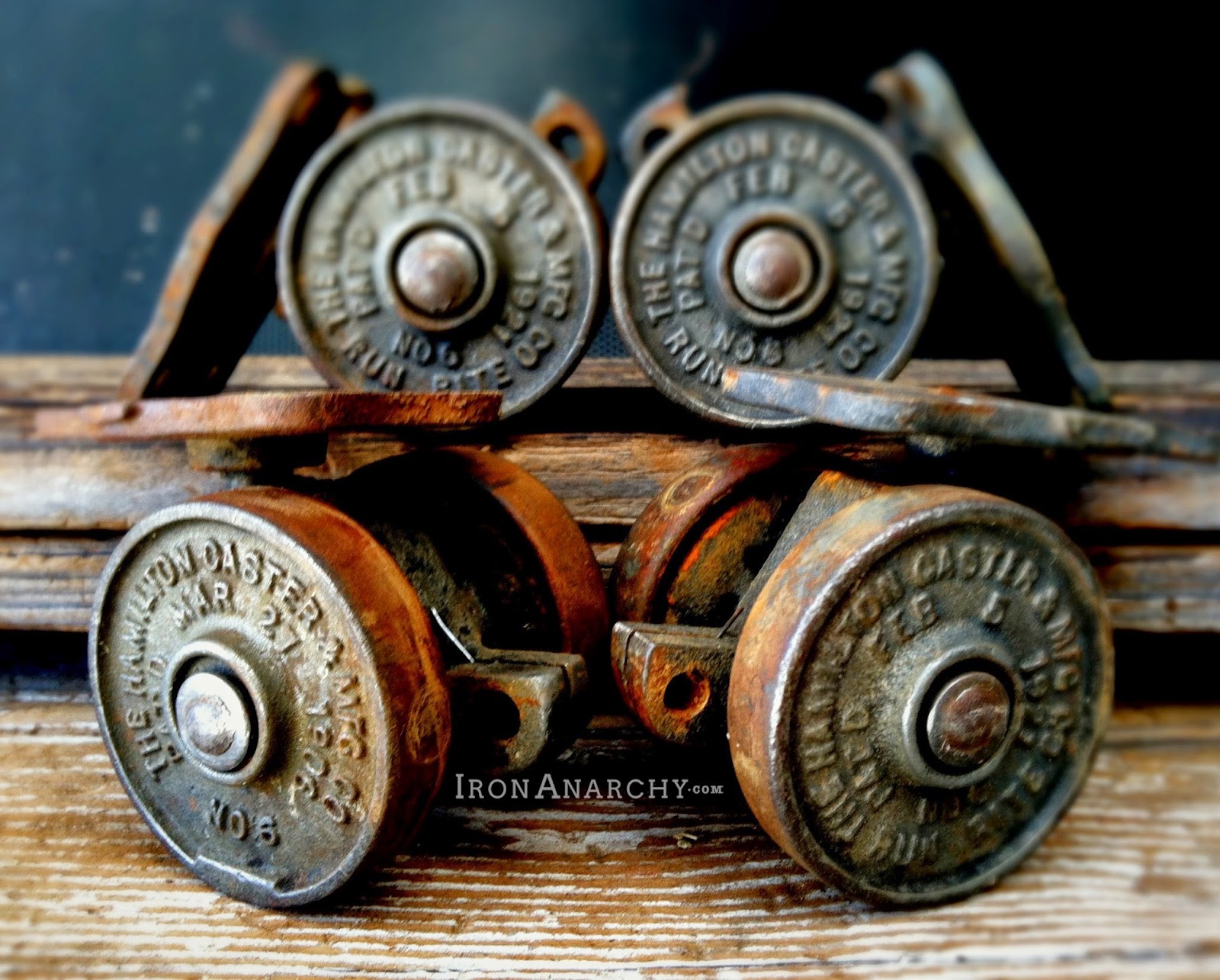 Vintage Double Wheel Casters