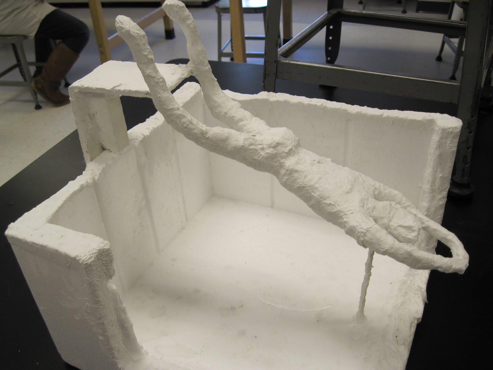 There's a Dragon in my Art Room: People in motion with plaster bandage