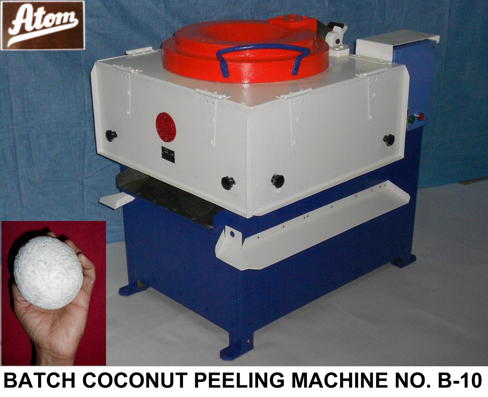 Atom Re-Innovating Technology: Batch Coconut Peeling Machine No. B-10