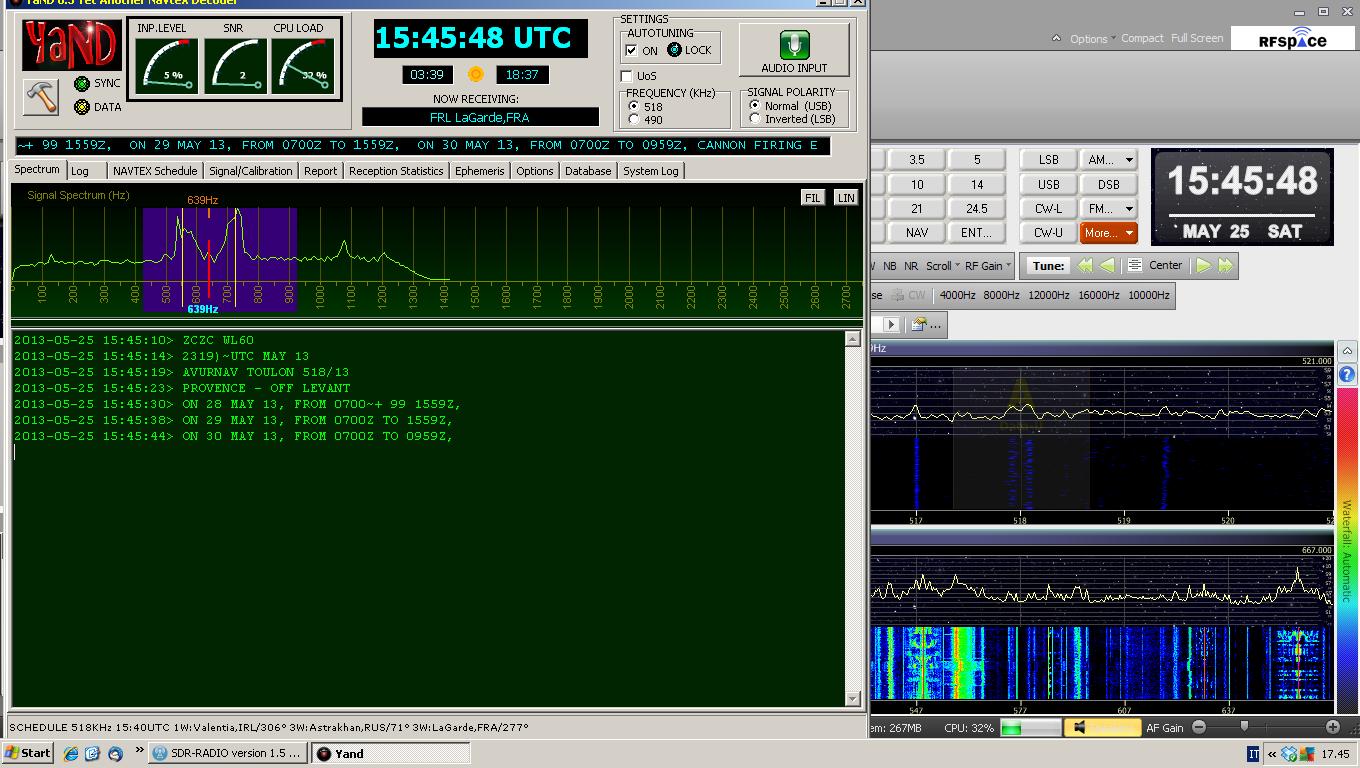 Passione per la Radio - IU0PVM: NAVTEX log del 24-25 Maggio