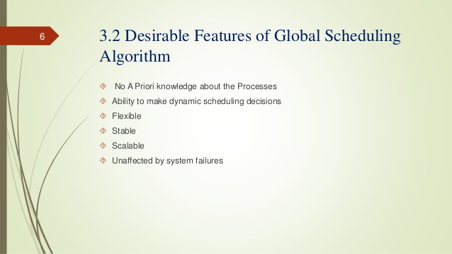Desirable features of Global Scheduling Algorithm - TechBlogMU