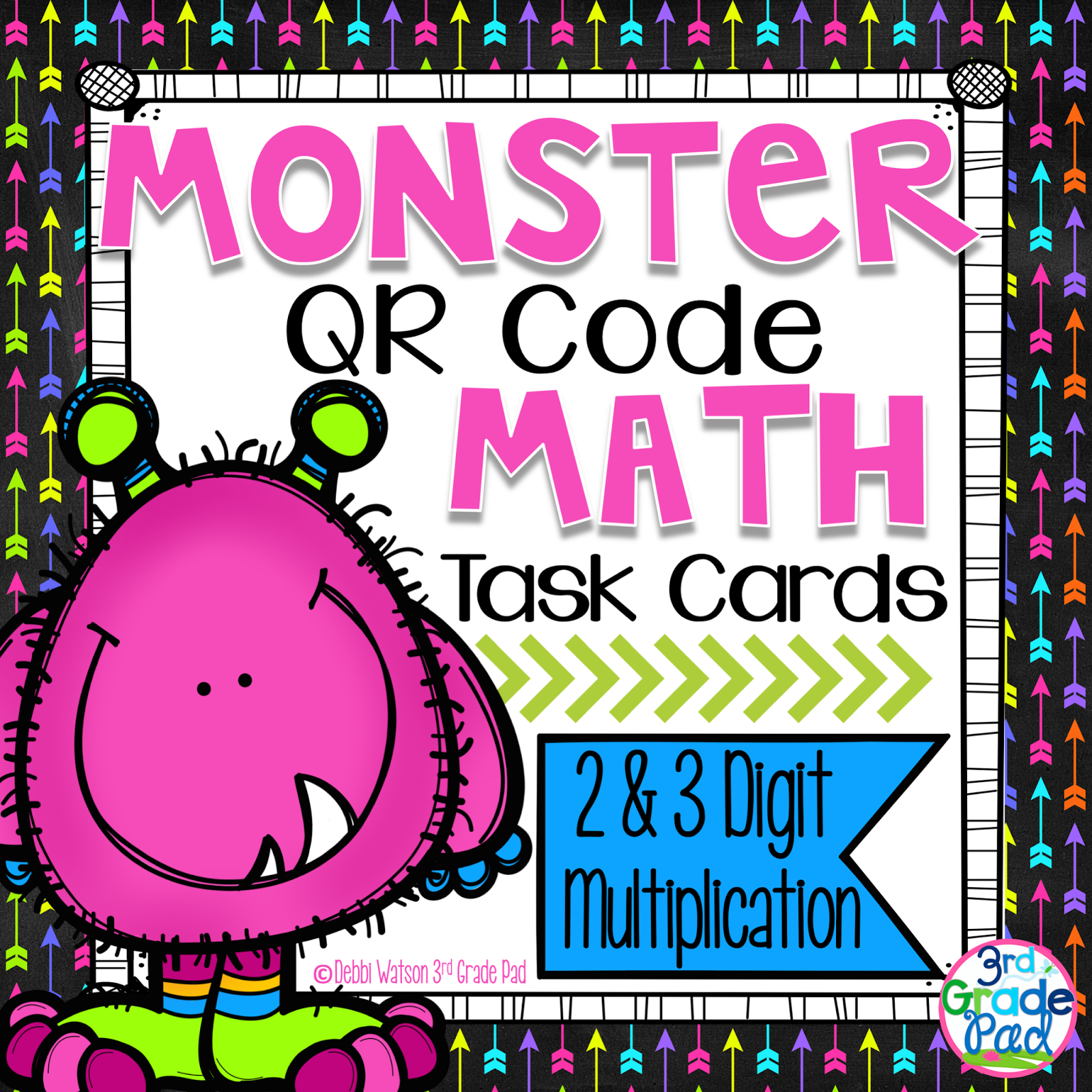 Mastering Multiplication with QR Code Task Cards - 3rd Grade Pad