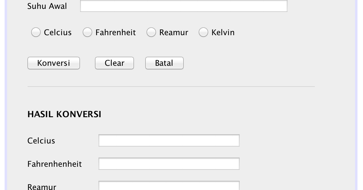 Membuat Aplikasi Konverter Suhu dengan Java Netbeans ~ Ngoding Java