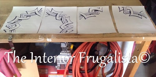 Round Pedestal Medallion Stenciled Table - Interior Frugalista