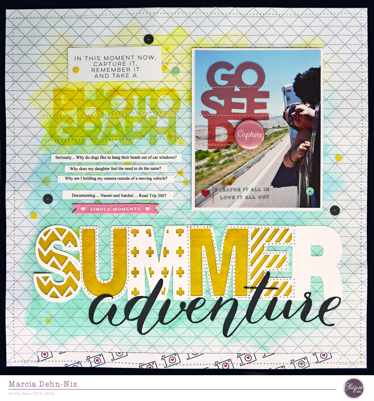 One Scrap at a Time: Summer Adventure - Clique Kits inspiration