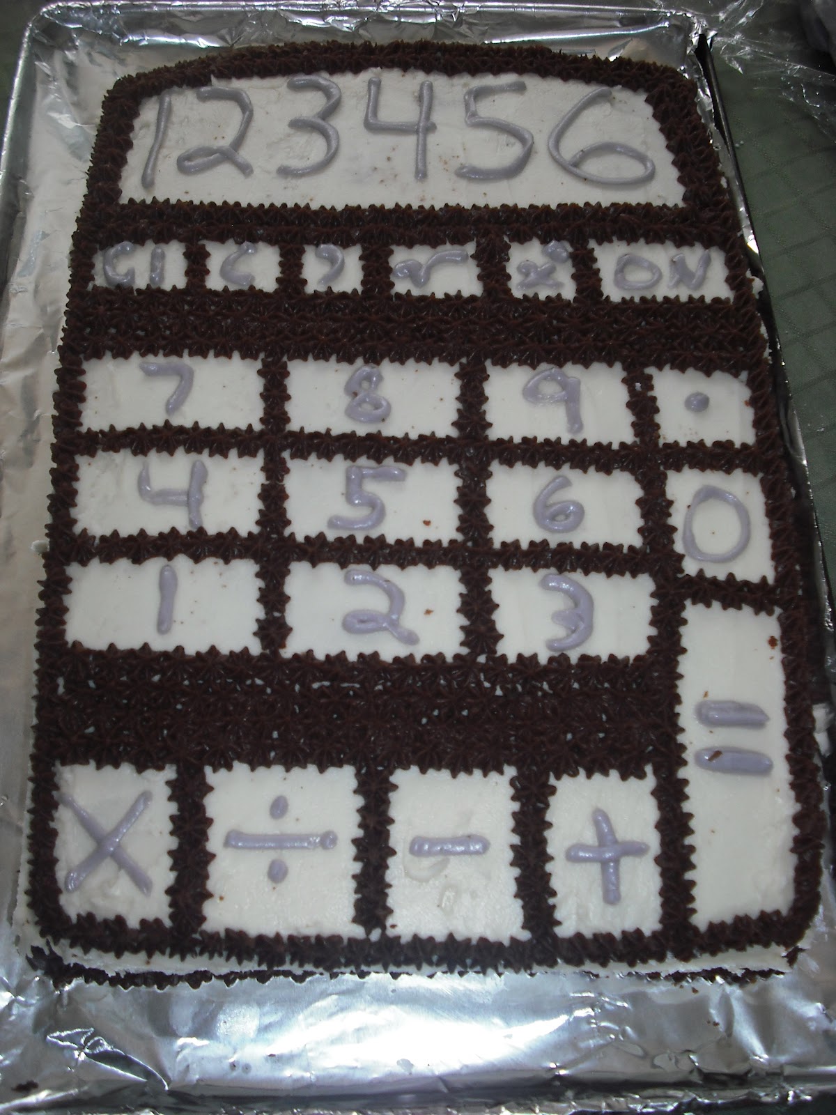 Bexy's Baking Blog: Calculator Cake