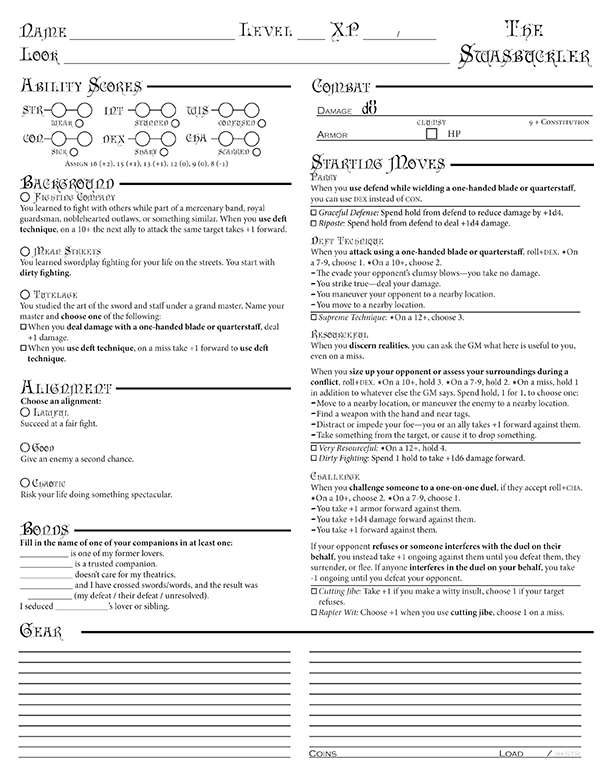Dungeon World: Evolution of the Playbook - Points of Light