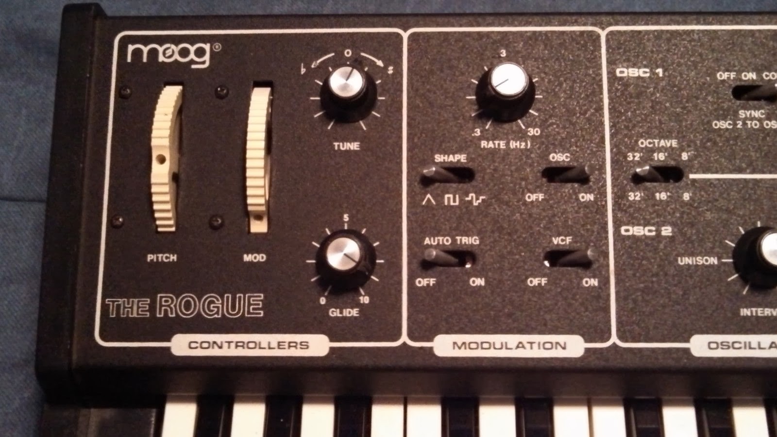 MATRIXSYNTH: Moog Rogue - Vintage Analog Monophonic Synthesizer SN 7323