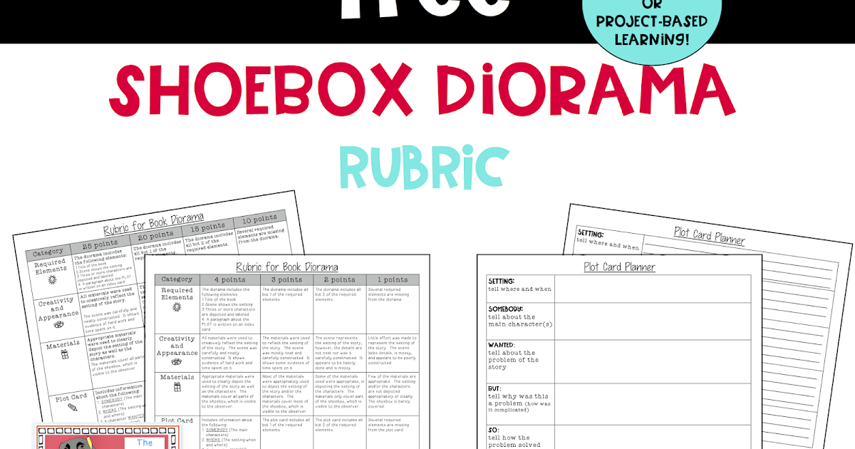 Shoebox Dioramas to Talk about Setting (Free Rubric!) - The Learning ...