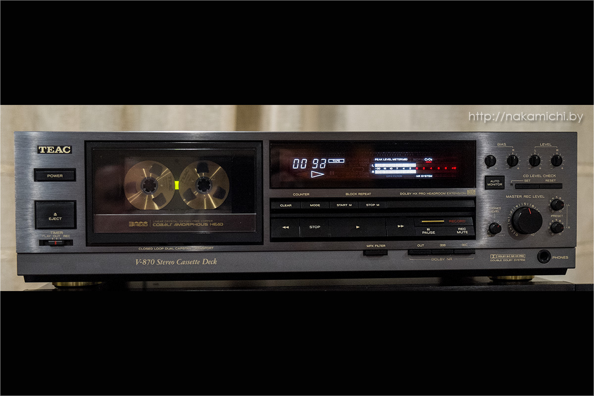 Vintage Audio: TEAC V-870 Stereo Cassette Deck