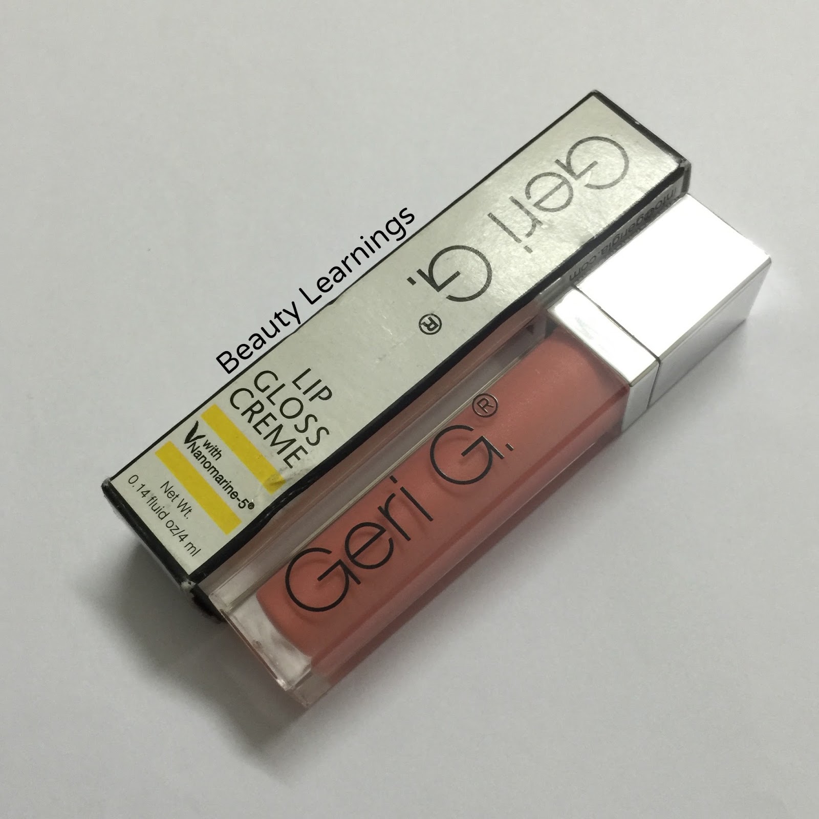 Beauty Learnings: GeriG Lip Gloss Creme | Review | Swatch on Indian ...