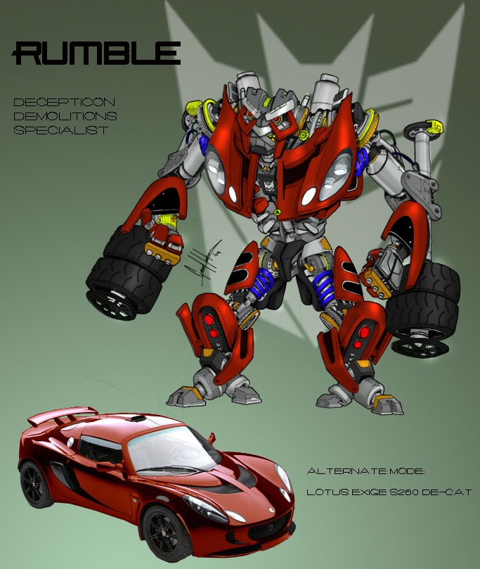 Sketch Paddys: TF Movie version Rumble