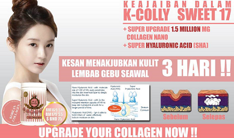 Produk Kecantikan & Kesihatan: K COLLY SWEET 17 : MEREMAJAKAN KULIT SECARA PANTAS