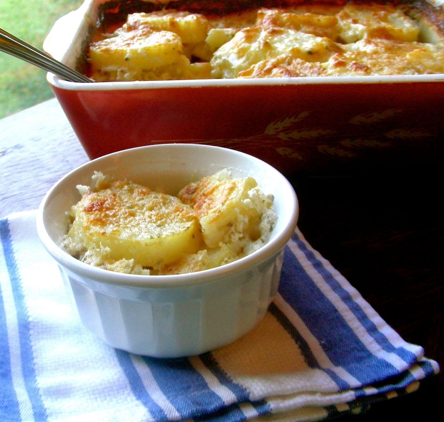 Three-Cheese Potatoes Au Gratin