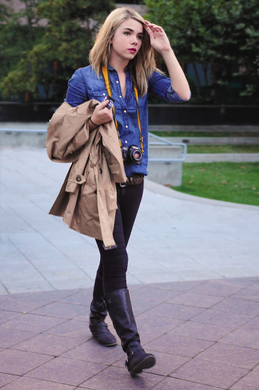 STREET STYLE - Denim and black ~ Thread Ethic | Modest Fashion