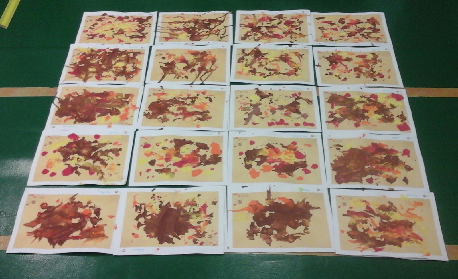 MI AULA DE INFANTIL: TALLER DE PLÁSTICA: EL OTOÑO