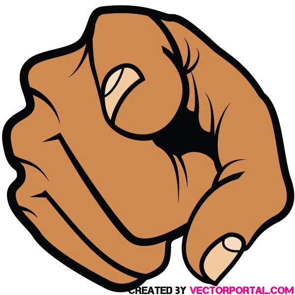 Illustration of finger pointed at you ~ vector graphic free downloads.