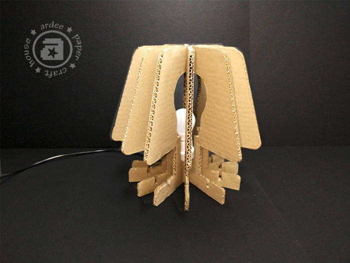 Cardboard Desktop Lamp II [Template] | ardee's creation