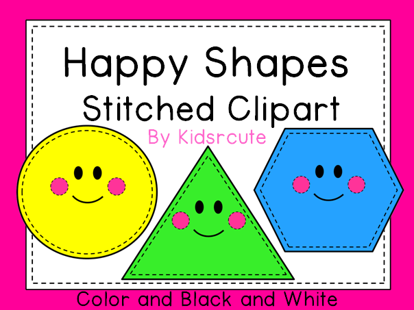 Creative Lesson Cafe: Happy Shapes Clipart