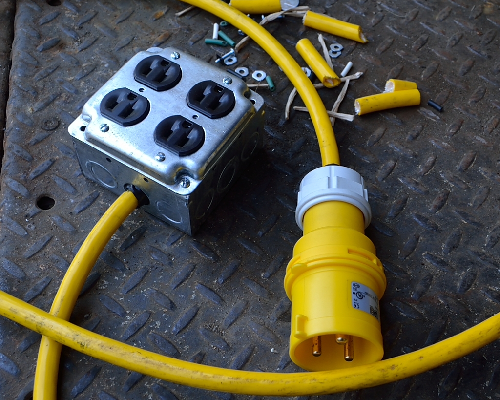 Bleecker Mountain Life: Making Outlets For The Generator