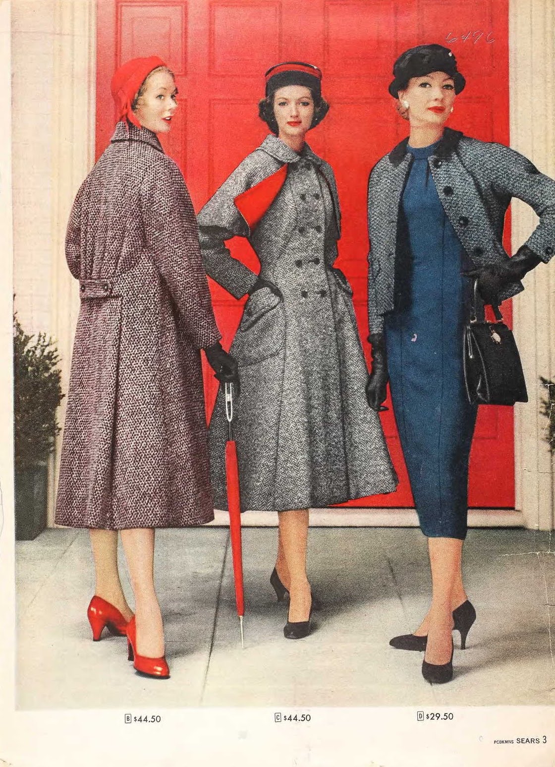 Snapped Garters: 1957 Fashions -- IN COLOUR!