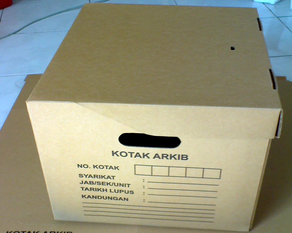 PRADATA SDN. BHD.: Jenis-jenis kotak penyimpanan rekod