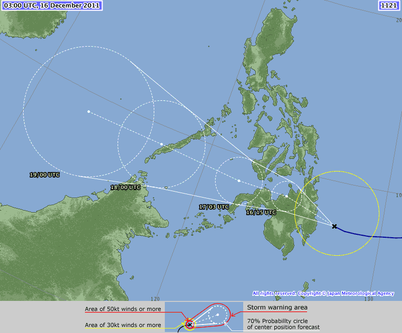Typhoon Task Force: Tropical Storm Sendong now aiming for Mindanao